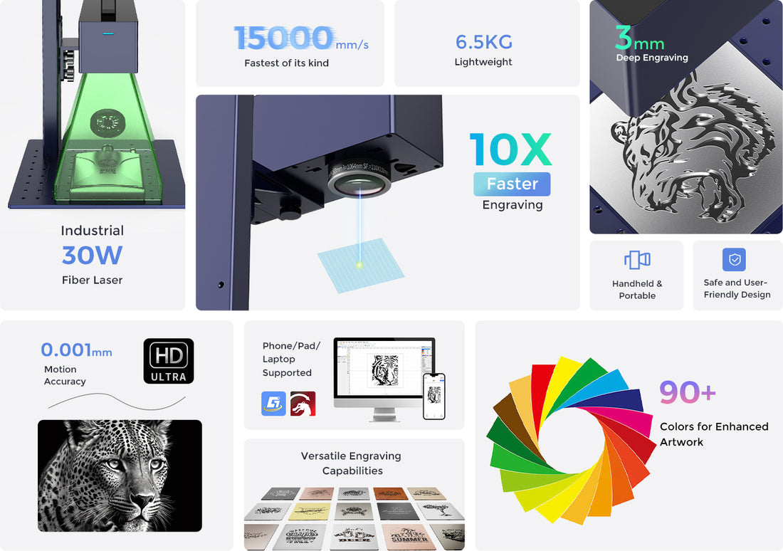 G2 PRO 30W ファイバー レーザー彫刻機 – gweike cloud